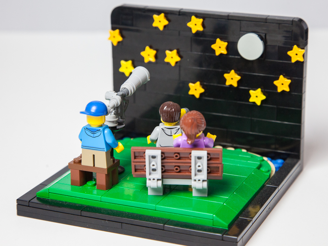 Stargazing Lego design and photos - Door County Bricks