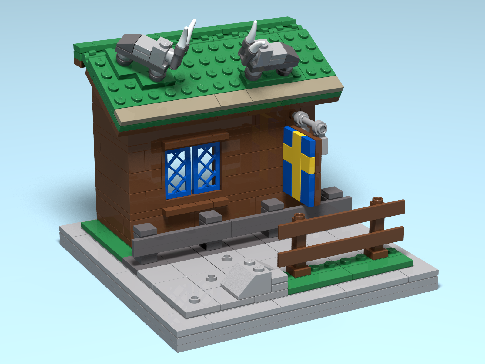 Al Johnson's custom Lego design - Door County Bricks